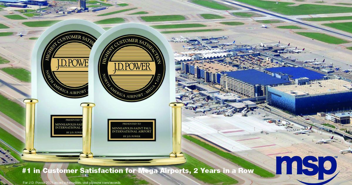 MSP Airport repeats as No. 1 among North American mega airports ...